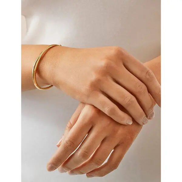 Monica Vinader Nura Reef Bangle - Yellow Gold