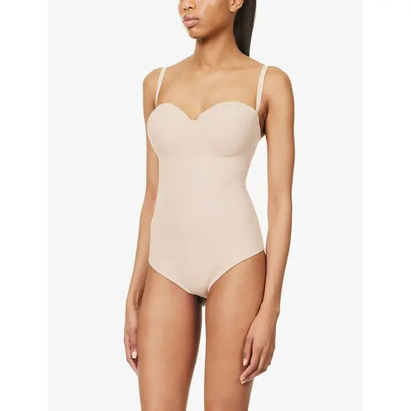 Wolford Forming Slim-fit Stretch-woven Body - Powder