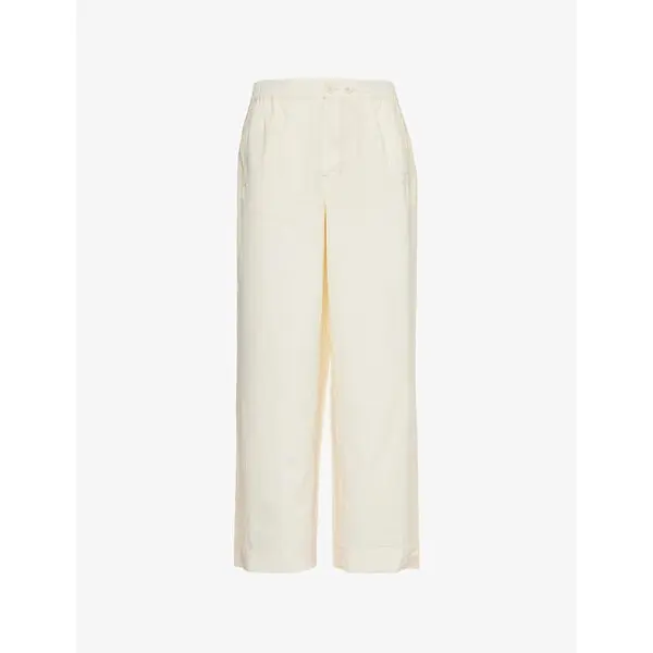 HAY Duo Relaxed-fit Mid-rise Pyjama Trousers - Ivory