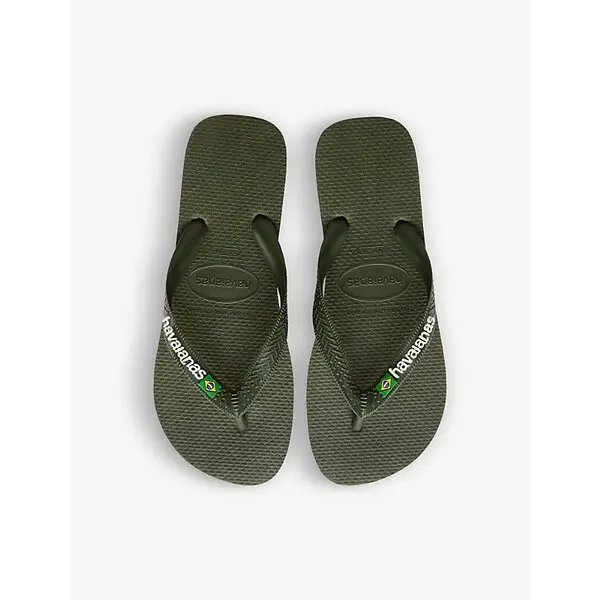Havaianas Brasil-logo Rubber Flip Flops