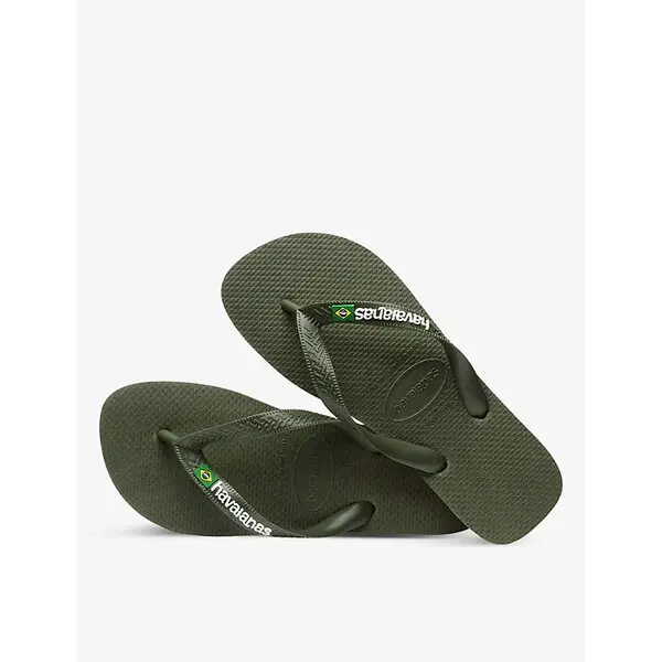 Havaianas Brasil-logo Rubber Flip Flops