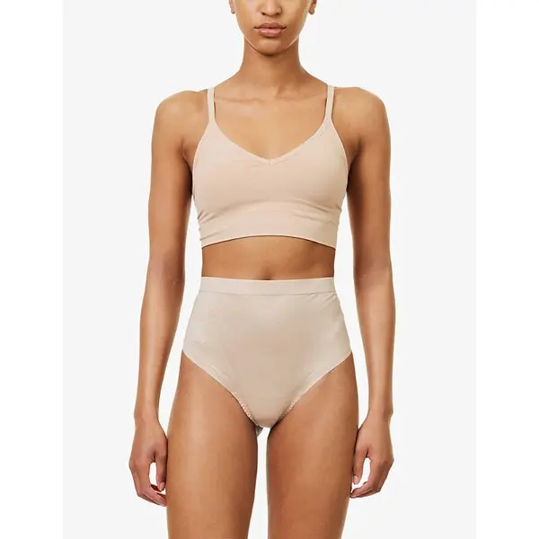 Spanx Shape™ Invisible Stretch-woven Thong - Champagne Beige