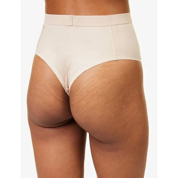 Spanx Shape™ Invisible Stretch-woven Thong - Champagne Beige