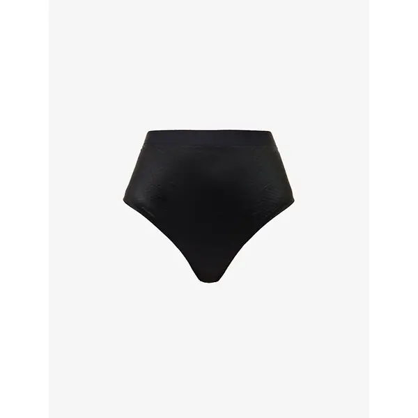 Spanx Shape™ Invisible Stretch-woven Thong - Very Black