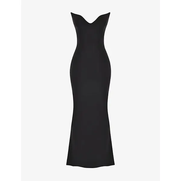 house of cb dress black corset Charmaine Black Corset Maxi Dress by House of CB