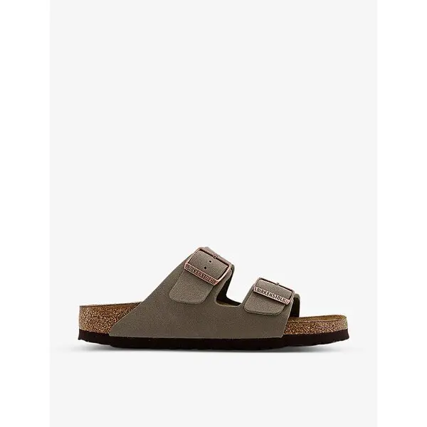 BIRKENSTOCK Arizona Faux-leather Sandals - Stone