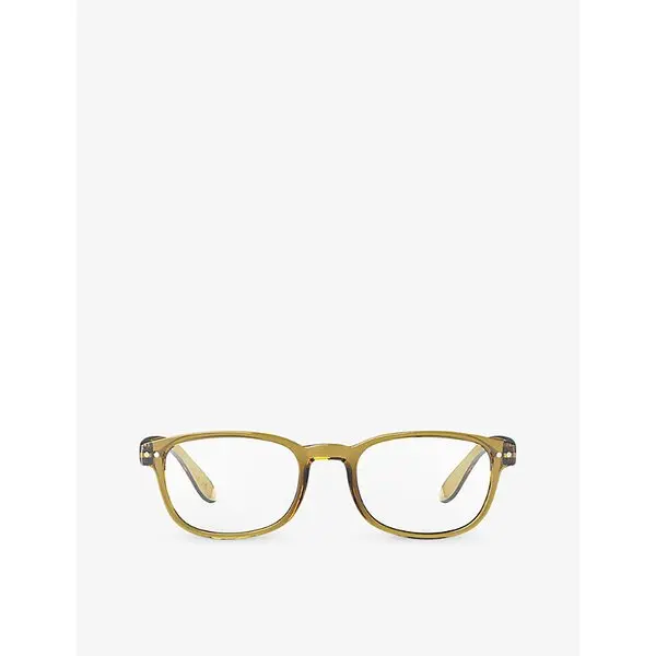 IZIPIZI Square-framed Reading Glasses - Golden Green
