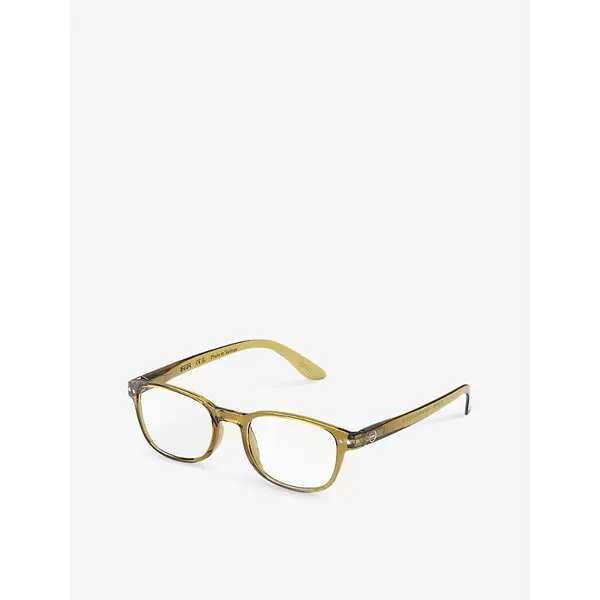 IZIPIZI Square-framed Reading Glasses - Golden Green