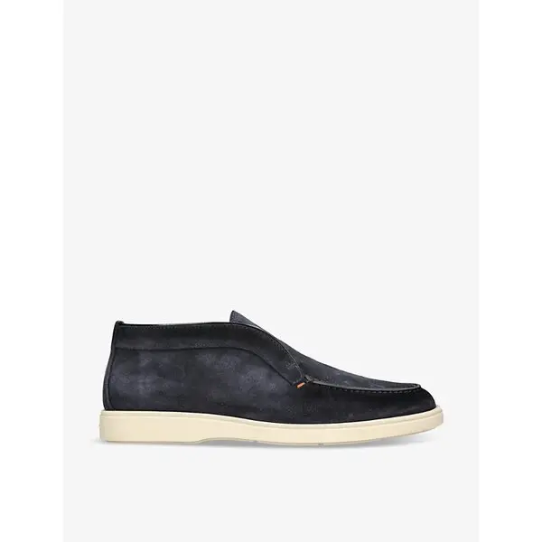 Santoni Detroit Suede Desert Slip-on Boots
