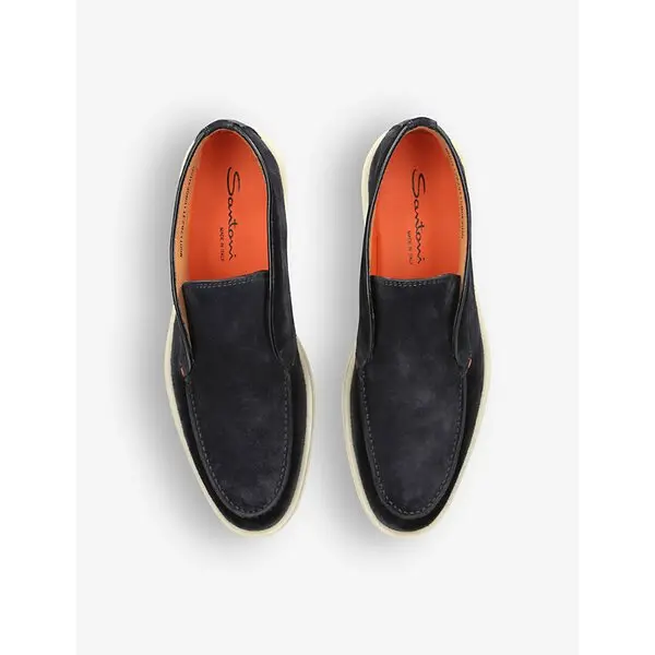 Santoni Detroit Suede Desert Slip-on Boots