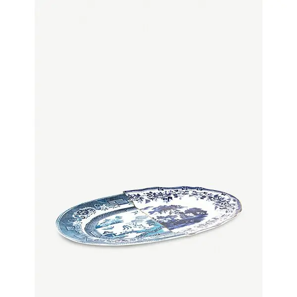 SELETTI Hybrid Diomira Bone China Porcelain Tray - One-color