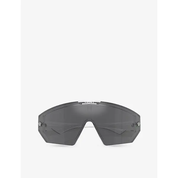 Versace Ve4461 Logo-embellished Sunglasses - Clear