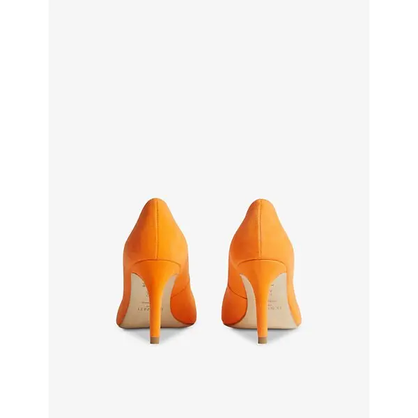 LK BENNETT Floret Pointed-toe Suede Courts