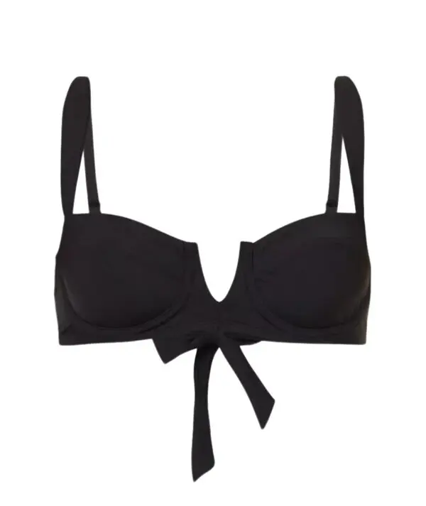 Monday Swimwear Clovelly Balconette Bikini Top - Black Rec