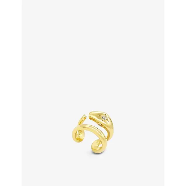 LA MAISON COUTURE Miphologia Jewelry Snake Ear Cuff - Gold