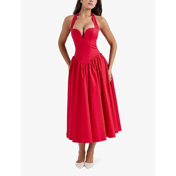 blue midi dress long sleeve Elegant Pleated A-Line Long Sleeve Chiffon Midi Dress for Wedding Guests