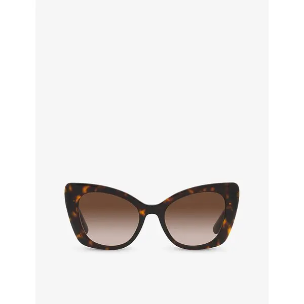 Dolce & Gabbana Dg4405 Butterfly-frame Sunglasses - Brown