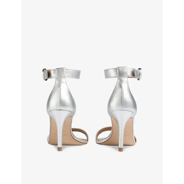 LK BENNETT Ivy Strappy Metallic Leather Sandals