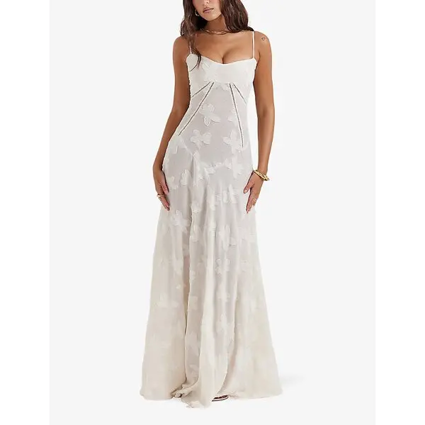 vintage cream bridesmaid dresses 70s Cream Wedding Dress main image 1