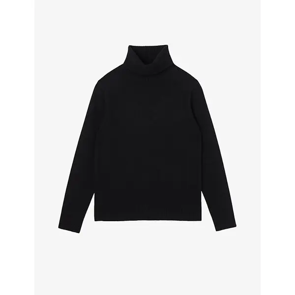 Sandro Knitted Wool-blend Jumper - Noir / Gris