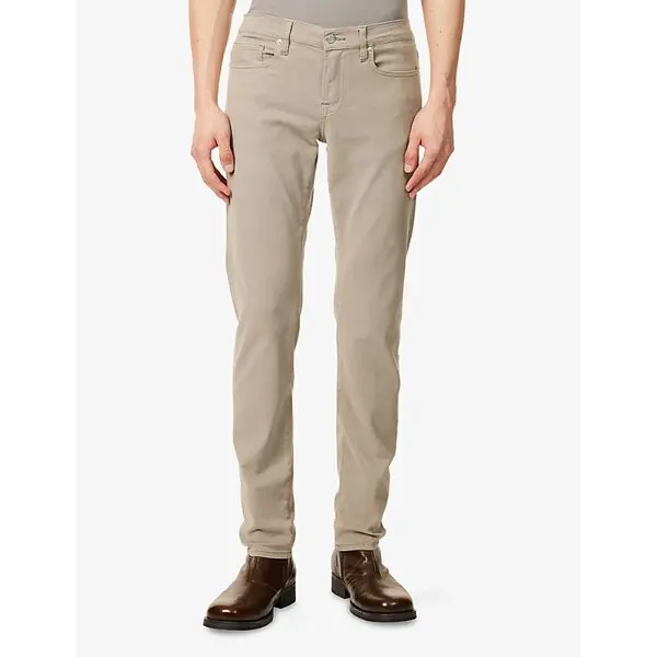 FRAME L'homme Slim Stretch-denim Jeans - Stone Grey