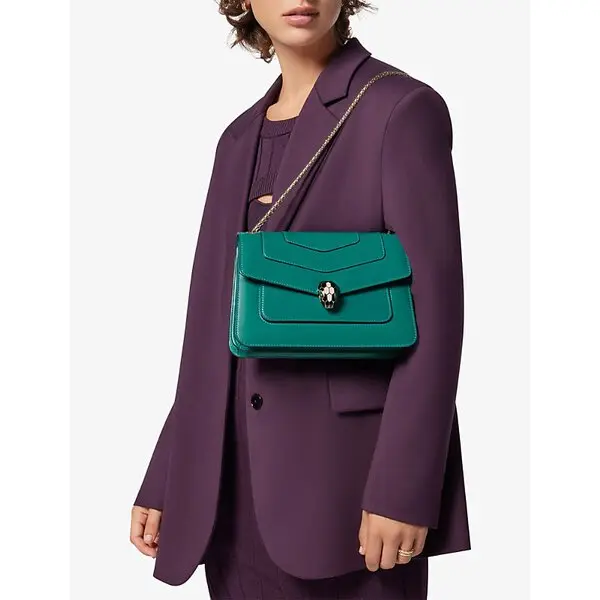BVLGARI Serpenti Forever Cross-body Bag - Green
