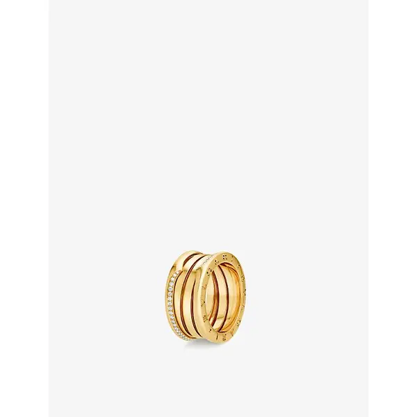 BVLGARI B.zero1 18ct Yellow-gold And Diamond Ring - Yellow Gold