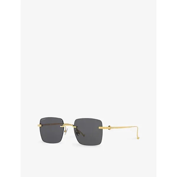 CARTIER Rectangle-frame Sunglasses
