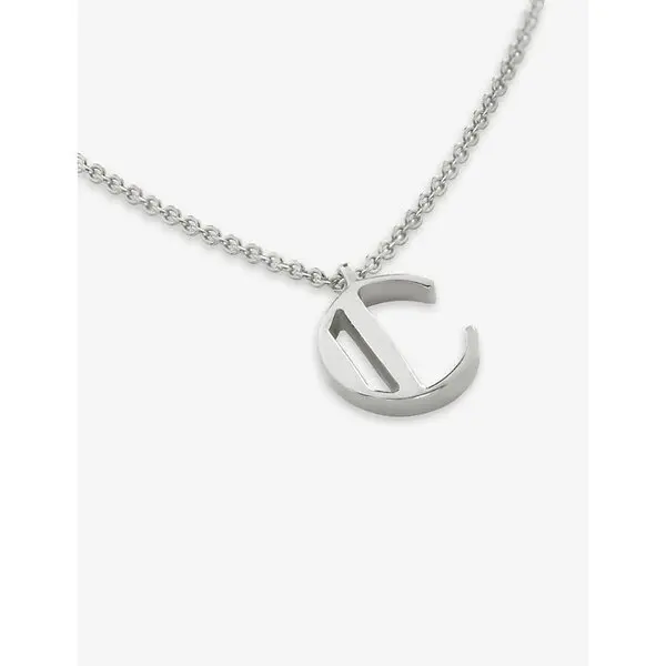 Monica Vinader C' Letter Pendant Necklace - Sterling Silver
