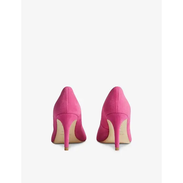 LK BENNETT Floret Pointed-toe Suede Courts