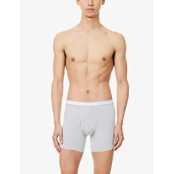 Derek Rose Ethan Mid-rise Stretch-jersey Trunks