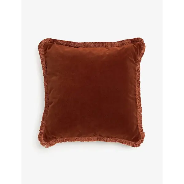 SOHO HOME Margeaux Square Velvet Cushion 50cm X 50cm - One-color