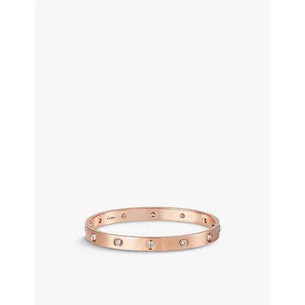 CARTIER Love Classic 18ct Rose-gold And Diamond Bracelet - Rose Gold