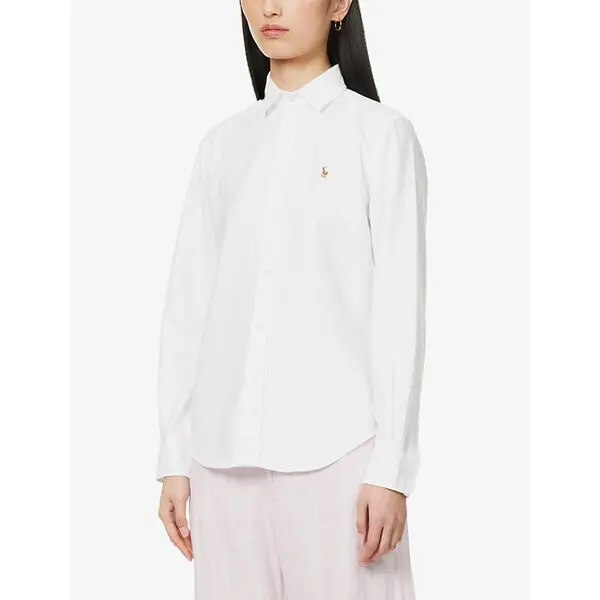 Polo Ralph Lauren Brand-embroidered Cotton Shirt - Bsr White
