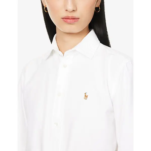 Polo Ralph Lauren Brand-embroidered Cotton Shirt - Bsr White