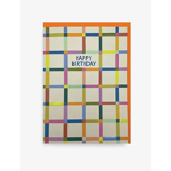 RASPBERRY BLOSSOM Happy Birthday' Birthday Card 18cm X 13cm - One-color