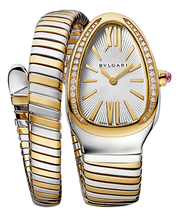 BVLGARI Serpenti Tubogas Quartz Watch - Steel And Gold