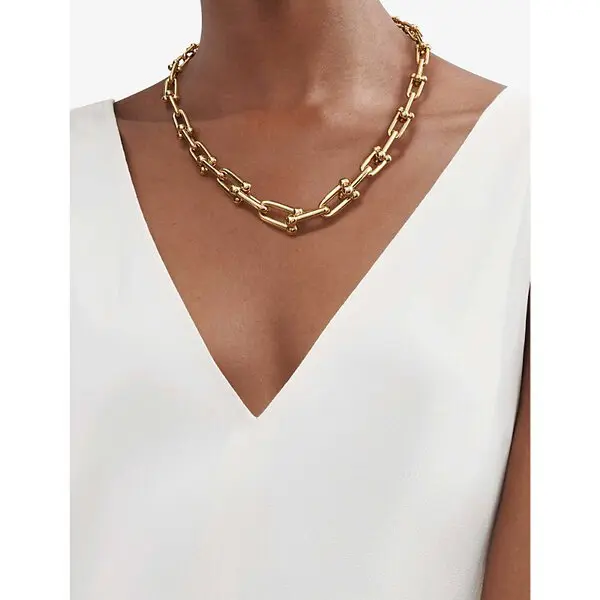 Tiffany & Co. Hardwear Graduated Link Necklace - Gold