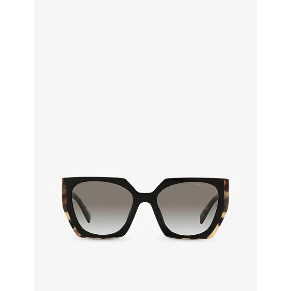 Prada Pr 15ws Cat-eye Sunglasses - Black
