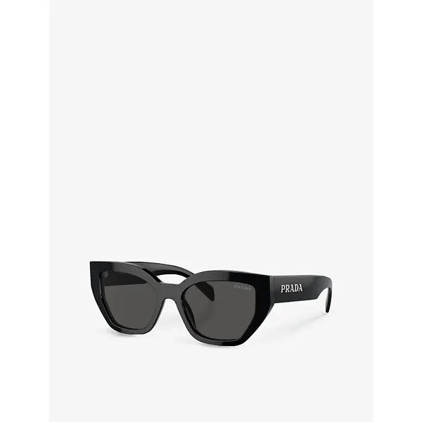 Prada Pr A09s Butterfly-frame Sunglasses - Black