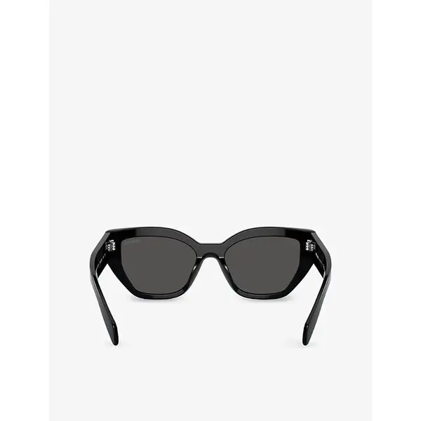 Prada Pr A09s Butterfly-frame Sunglasses - Black