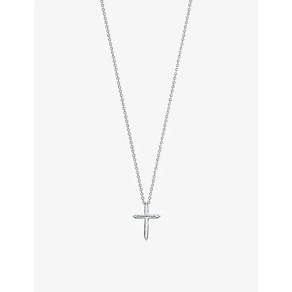 Tiffany & Co. Cross Diamond Pendant Necklace