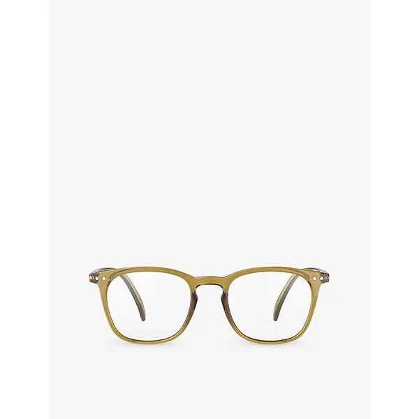 IZIPIZI Square Reading Glasses - Golden Green