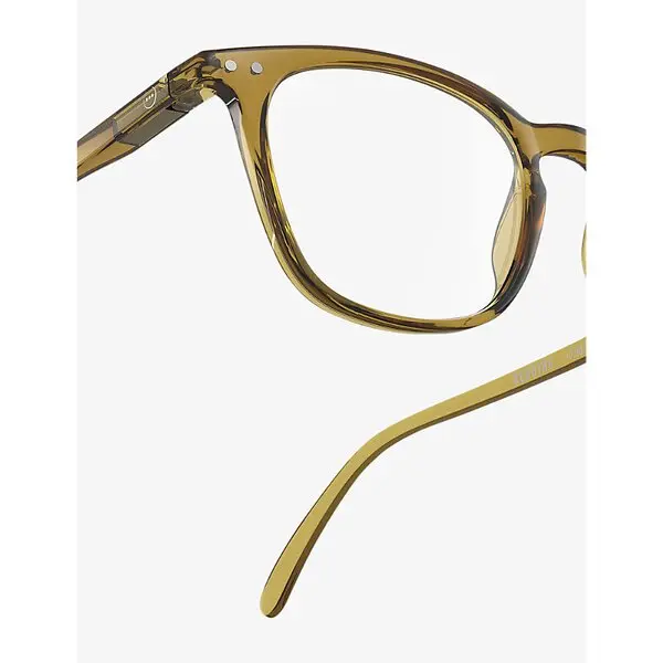 IZIPIZI Square Framed Reading Glasses - Golden Green