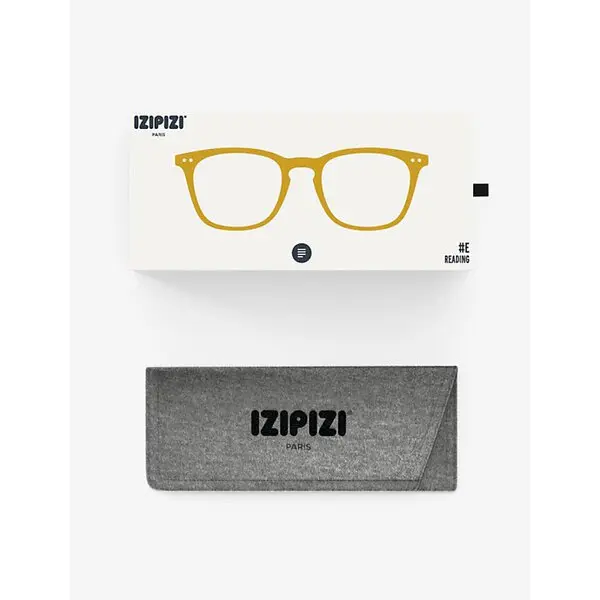 IZIPIZI Square Framed Reading Glasses - Golden Green
