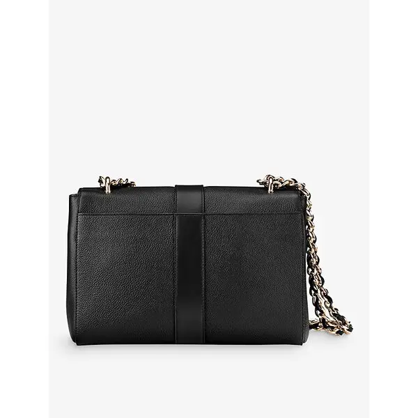 ASPINAL OF LONDON Lottie Leather Shoulder Bag - Black