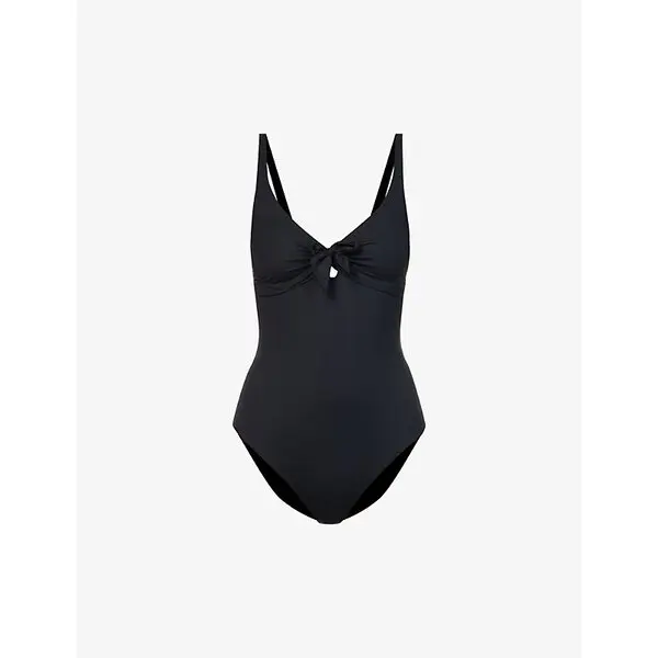 Melissa Odabash Lisbon Bow-embellished Swimsuit - Black