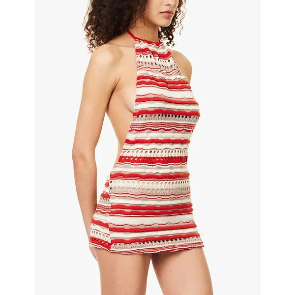 jaded london red mini dress Jaded London + Take Me To Bed Lace Trim Mini Dress