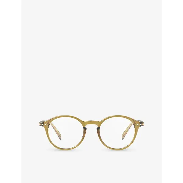 IZIPIZI Round-framed Reading Glasses - Golden Green