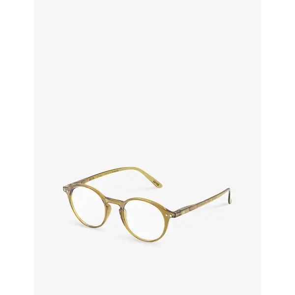 IZIPIZI D Round-framed Reading Glasses - Golden Green